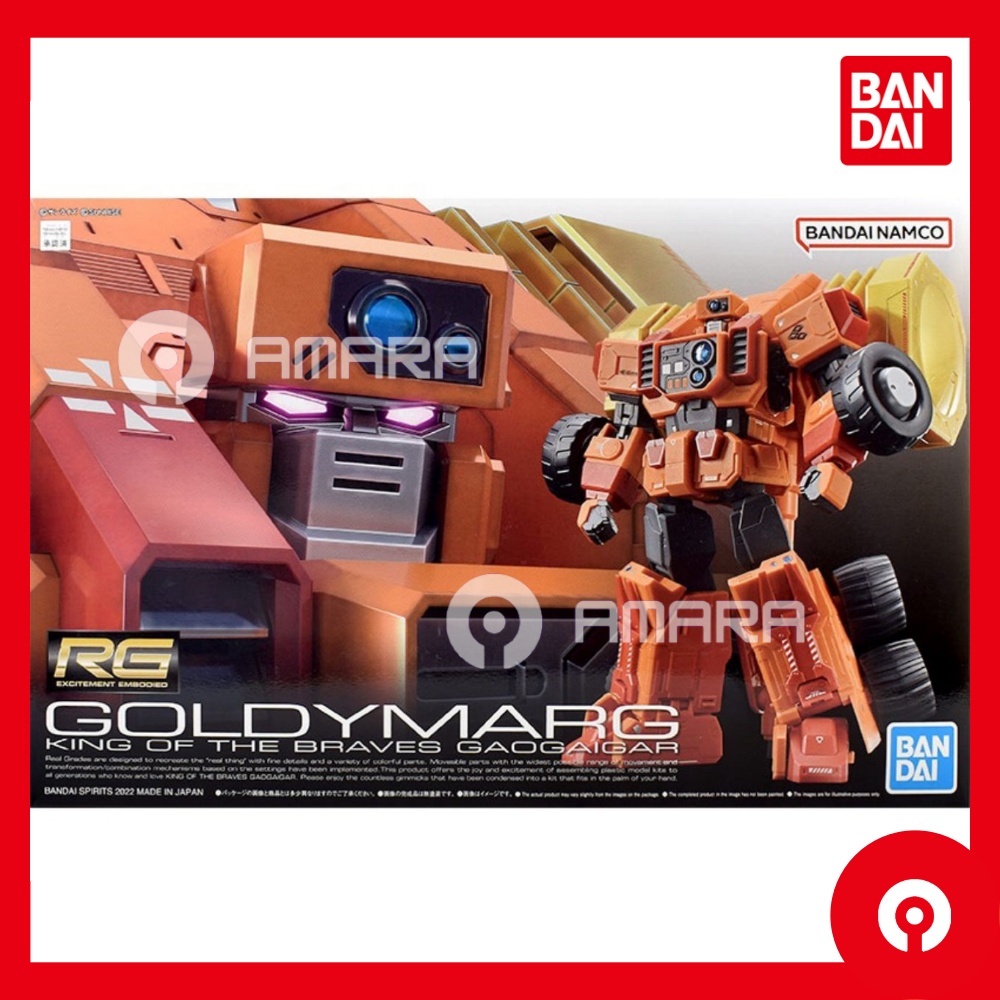 Ready Stock Bandai RG Gordymarg King of Braves Gaogaigar Goldy Hand ...