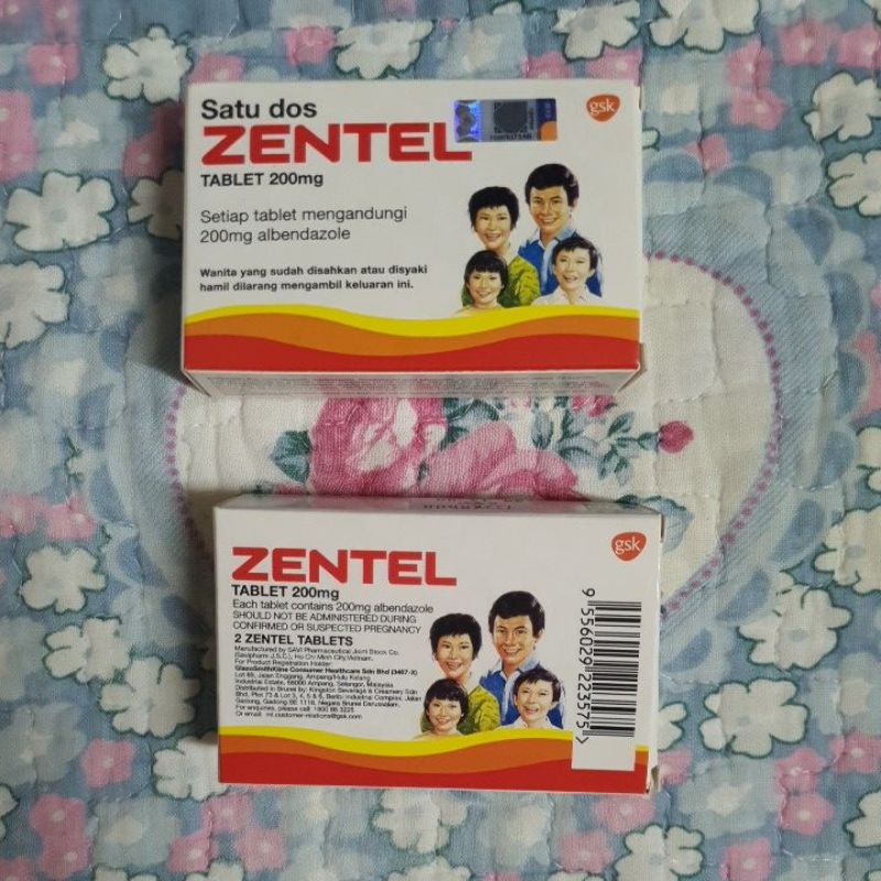 Zentel Tablet 200mg 2s (Expiry Date:12/2024) | Shopee Malaysia