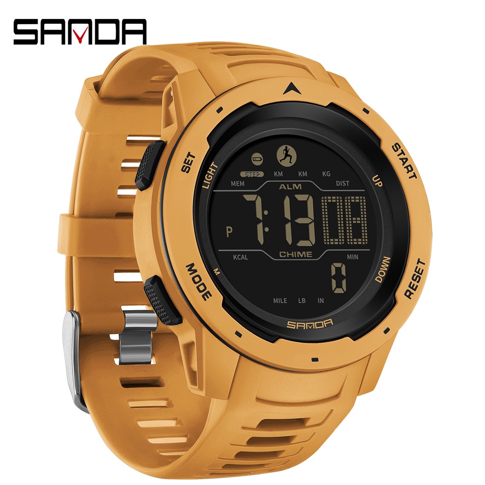 SANDA Fashion Casual Men's Sports Watch Waterproof Complete Calendar ...