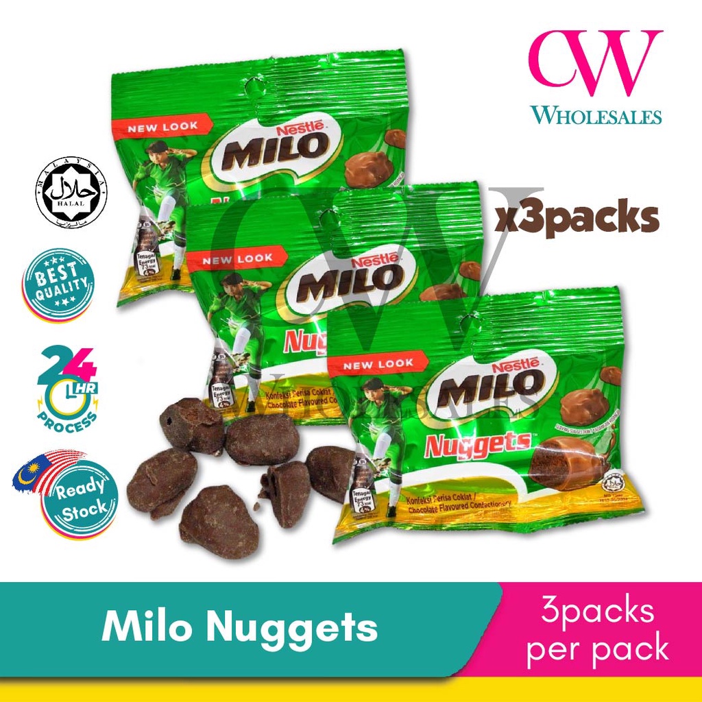 Nestle Milo Nuggets 3 packs X 15g | Zess Chocolate Biscuit Sandwich ...