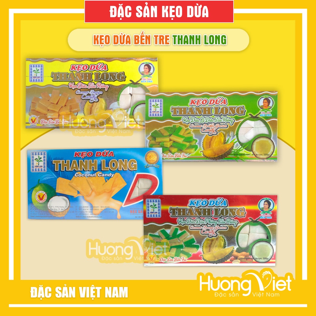 Thanh Long brand Ben Tre coconut candy 300gr, Ben Tre specialty ...