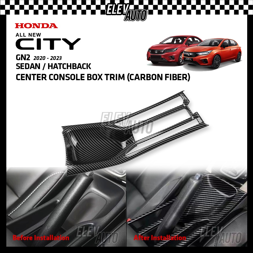 Honda City GN2 Sedan Hatchback Carbon Fiber Center Console Panel Trim ...