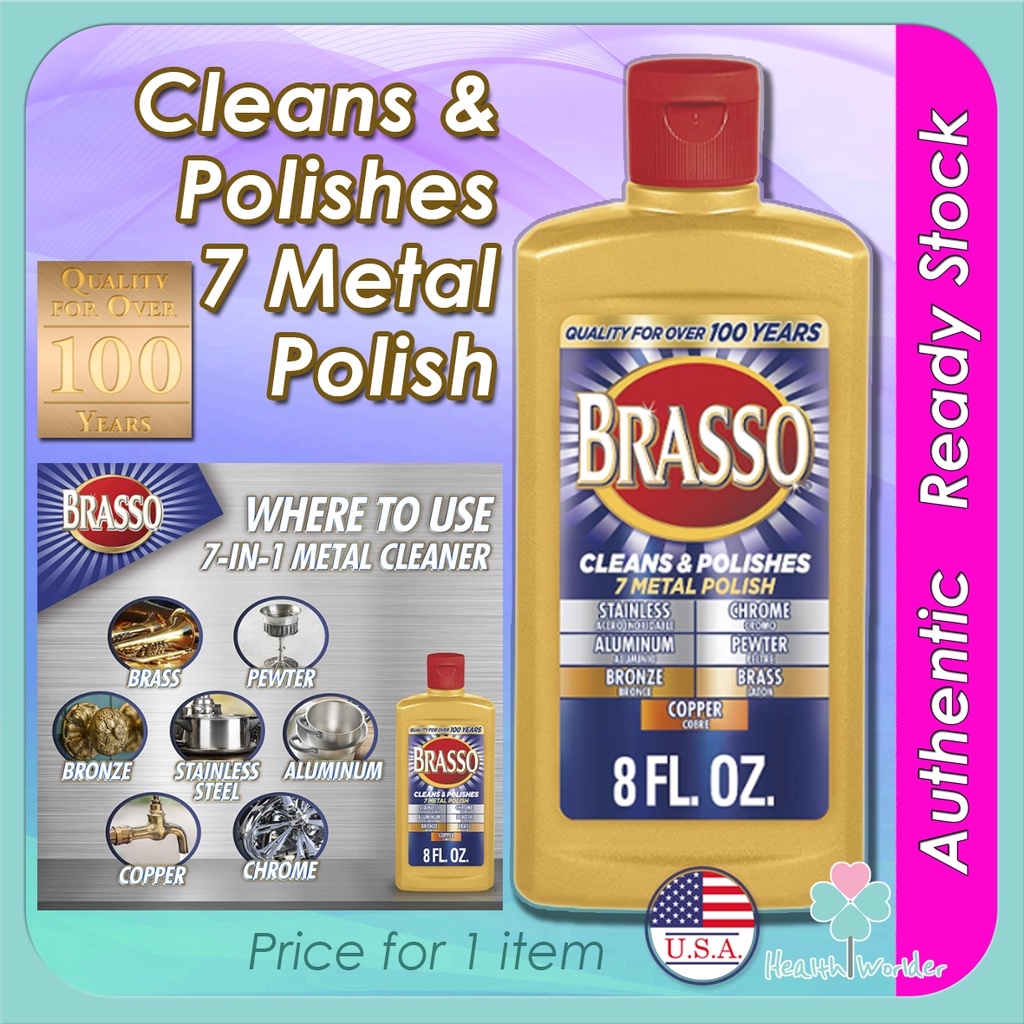 (USA Version) Brasso Multi-Purpose Metal Polish - USA Product | Shopee ...