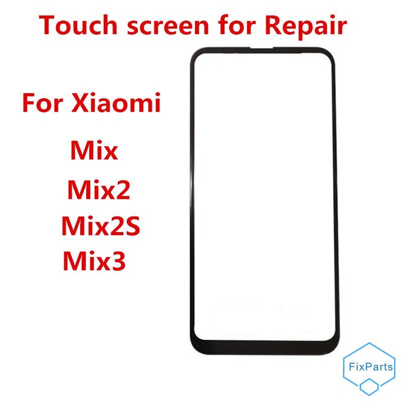 Mix3 Mix2S Front Glass For Xiaomi Mi Mix 1 2 2S 3 Touch Screen LCD Display Out Panel Cover Lens ...