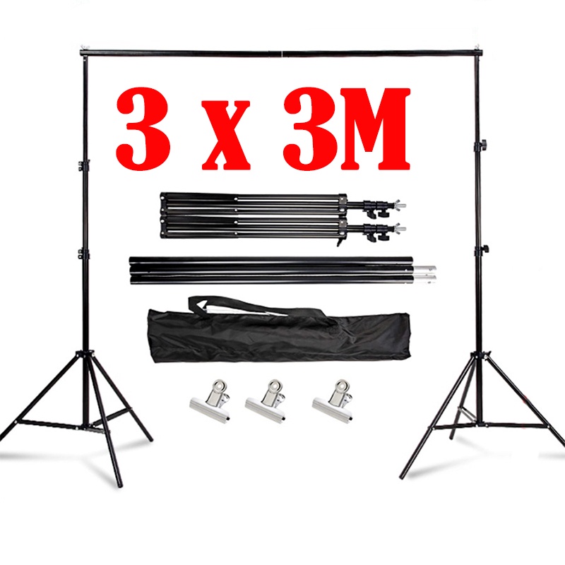 3x3M Background Stand Photo Studio Backdrop Stand Support for Photo ...