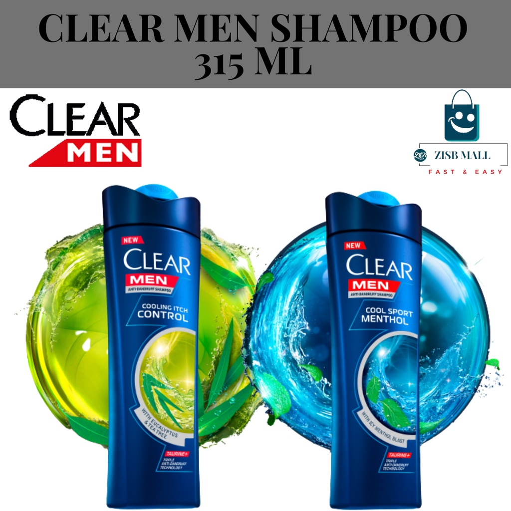 CLEAR MEN SHAMPOO COOLING ITCH CONTROL/COOL SPORTS CONTROL 315 ML ...