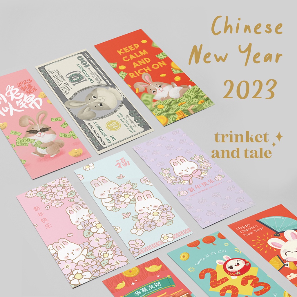 Chinese New Year ANGPAO 2023 with CUSTOMIZED NAME STICKER | Shopee Malaysia