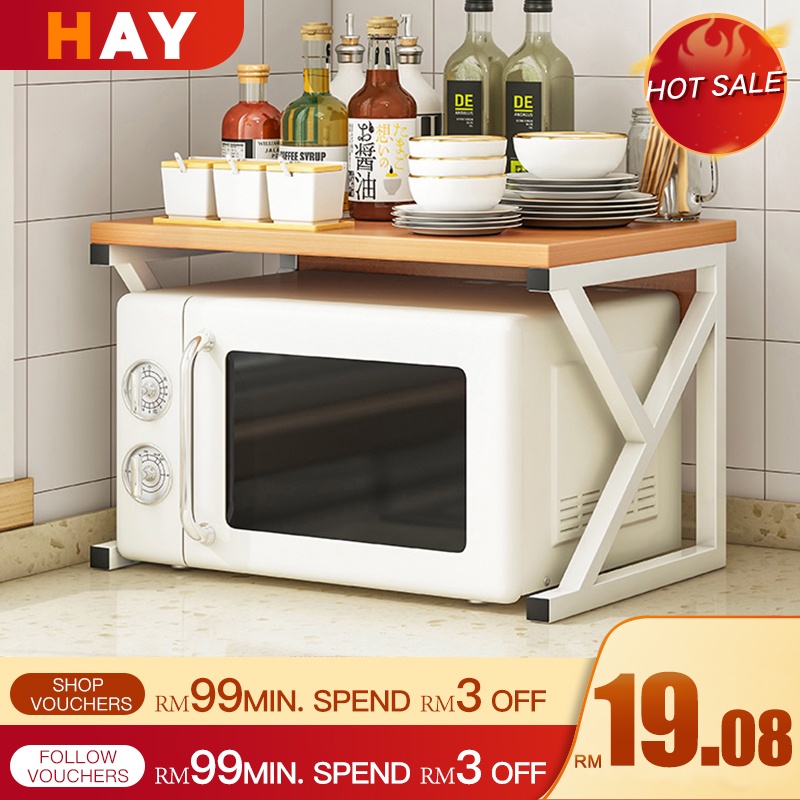 Kitchen Microwave Oven Shelf Spice Rack Multipurpose Oven Rack Kitchen ...