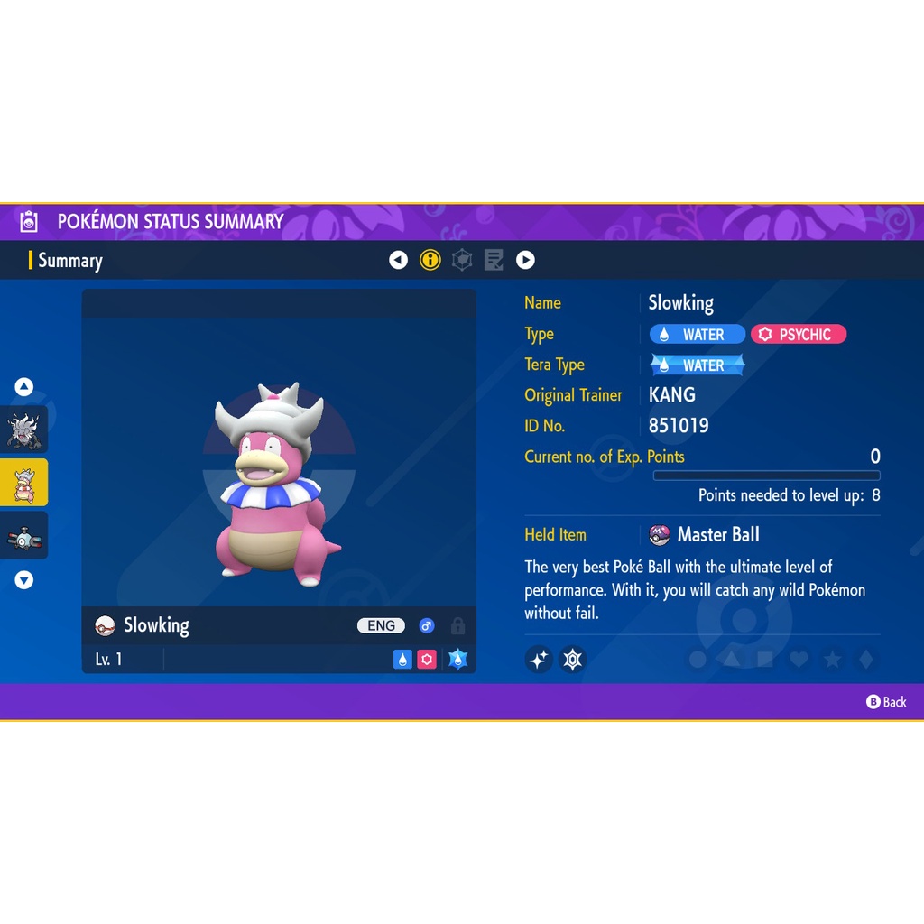 Pokemon Scarlet & Violet - 6IV Shiny Slowking | Shopee Malaysia