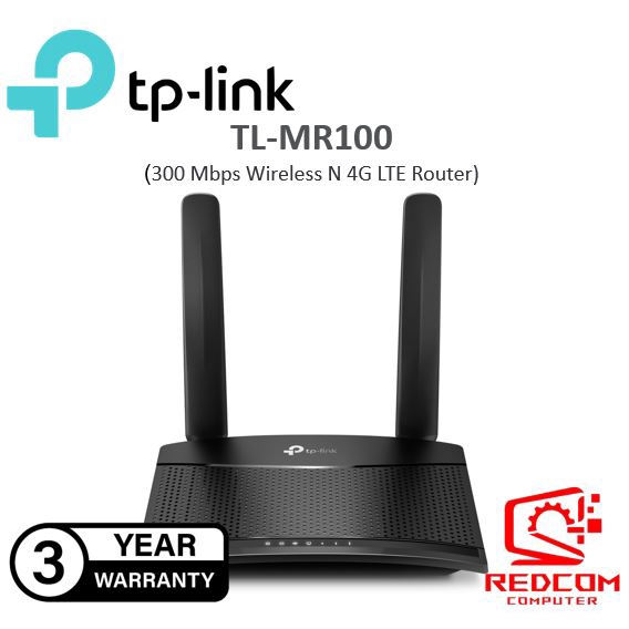 TP-LINK TL-MR100 300 Mbps Wireless N 4G LTE Router | Shopee Malaysia