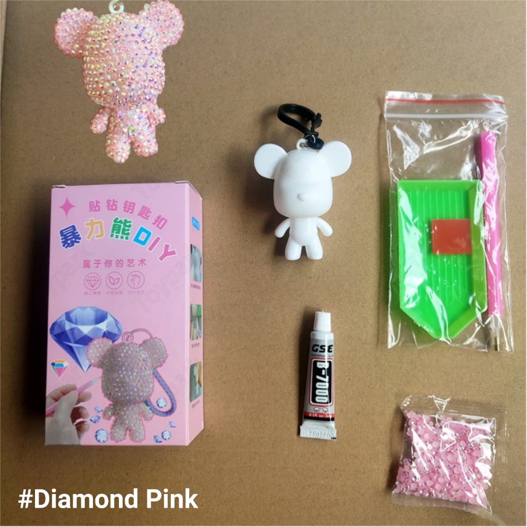 DIY Fluid Bearbrick Keychain Set 6.5cm/8cm Handmade Educational Toys ...