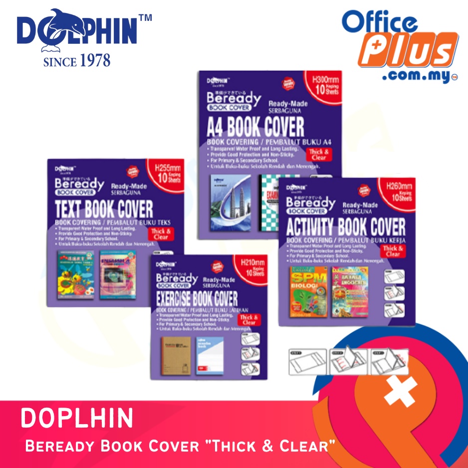 Dolphin Book Cover Thick & Clear | Shopee Malaysia