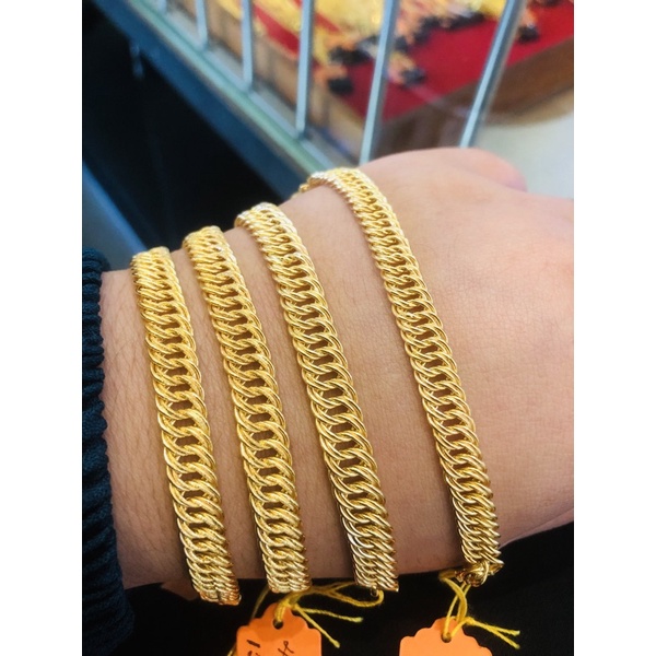 Budak Bracelet Tangan Gelang Tangan Coco Kait Lipan Emas Tulen 916 Shopee Malaysia