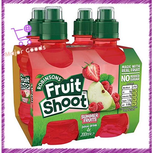Robinsons Fruit Shoot Fruit Juice Summer Fruits 4x200ml | Shopee Malaysia