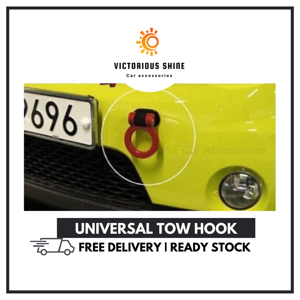 🔥Ready Stock MY Universal Car bumper Ring Towhook woeing hook Myvi ...
