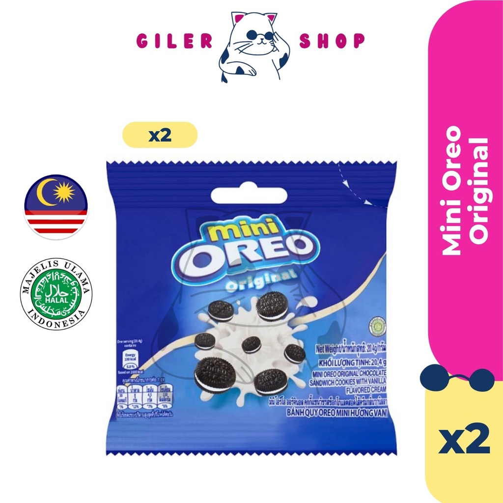 mini oreo biscuits mini oreo cookies chocolate cookies original Biskut ...
