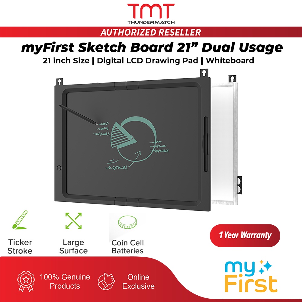 myFirst Sketch Board 21inch Dual Usage - Whiteboard & Digital LCD ...