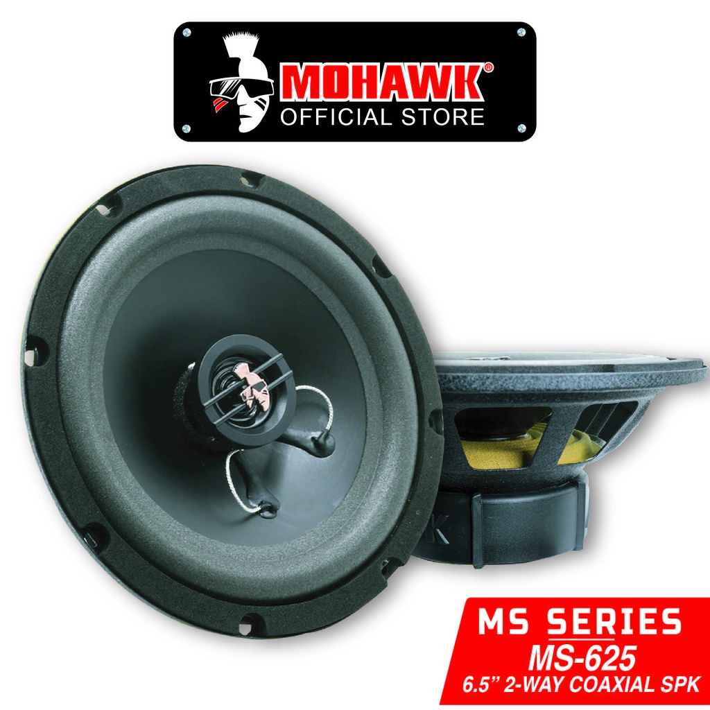MOHAWK MS Series MS-625 6.5'' inch 2way Coaxial Speaker Car Spk | Shopee Malaysia