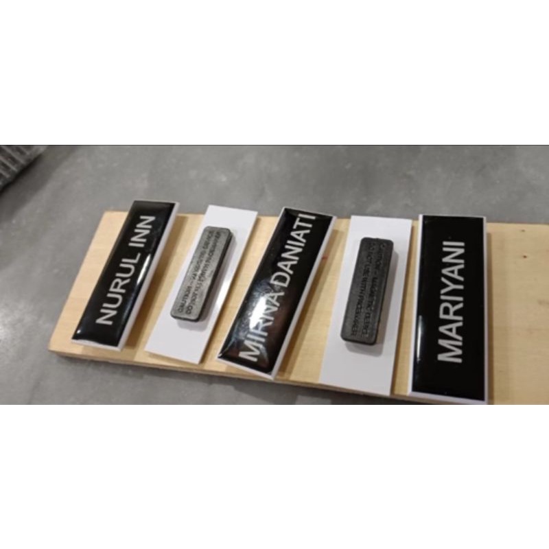 Epoxy Name Tag with magnet | Shopee Malaysia
