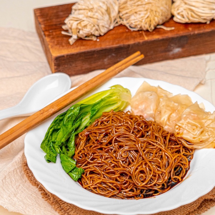 Dark Sauce Wantan Mee Set x 10 packets (Wantan Noodles, Wonton Noodles ...