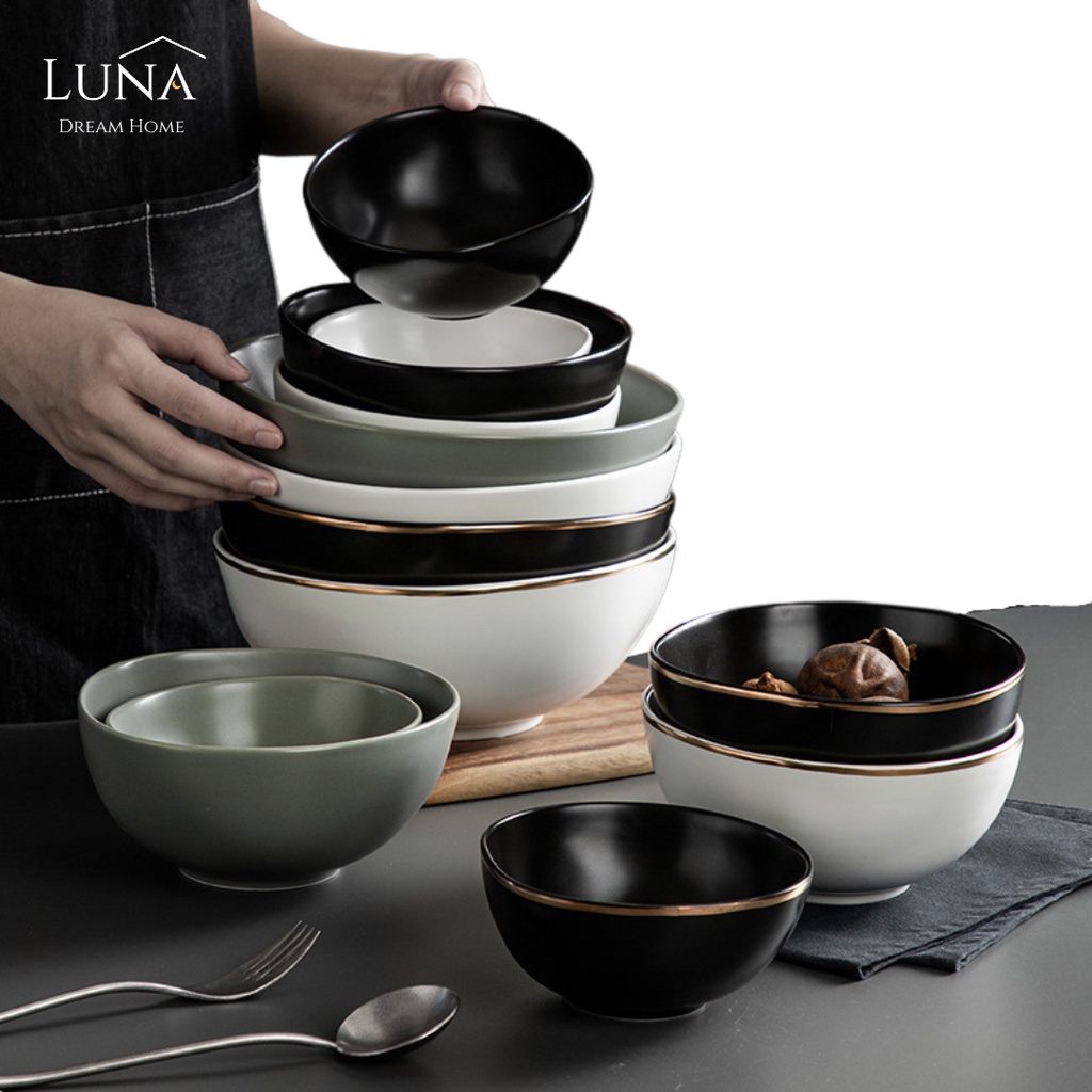 LUNA [White Asymmetrical Dinnerware] Hari Raya Gift Minimalist Ceramic ...