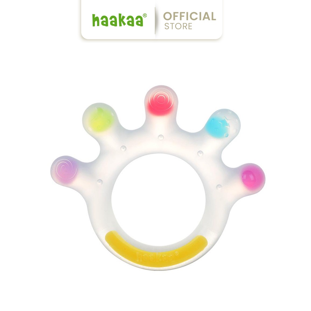 Haakaa Teether Bayi Silikon Dinky Digits Bentuk Tapak Tangan | Silicone ...