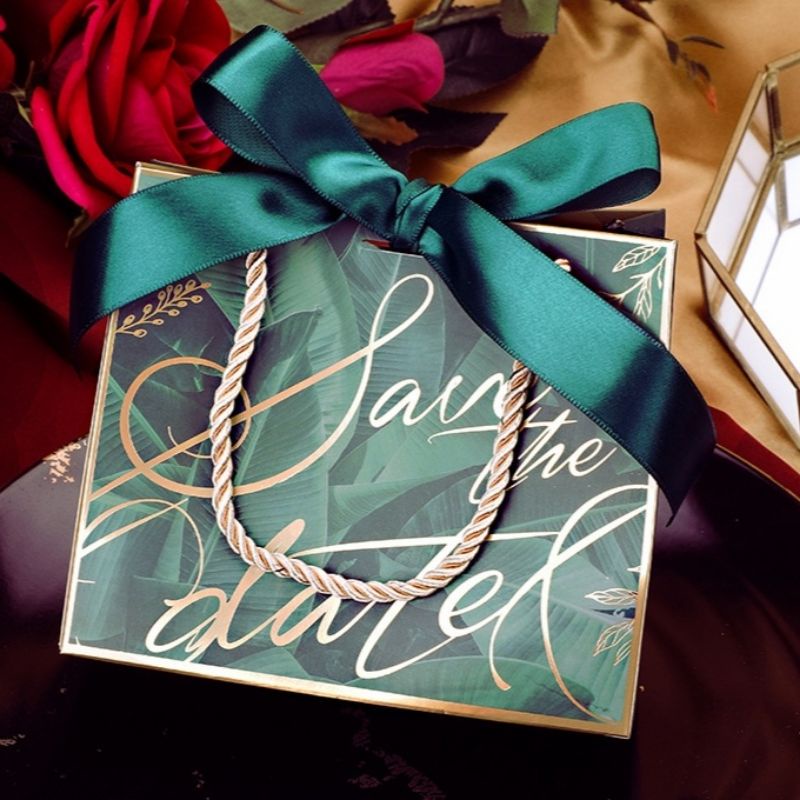 GIFTHUB | ROXEL BIG VIP Ribbon Bag Box With String Doorgift Kahwin ...