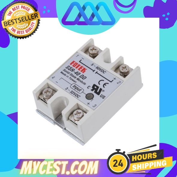 Fotek 40 DC DC / 25 DC DC / 25 DC AC Solid State Relay SSR - 40AA | Shopee Malaysia
