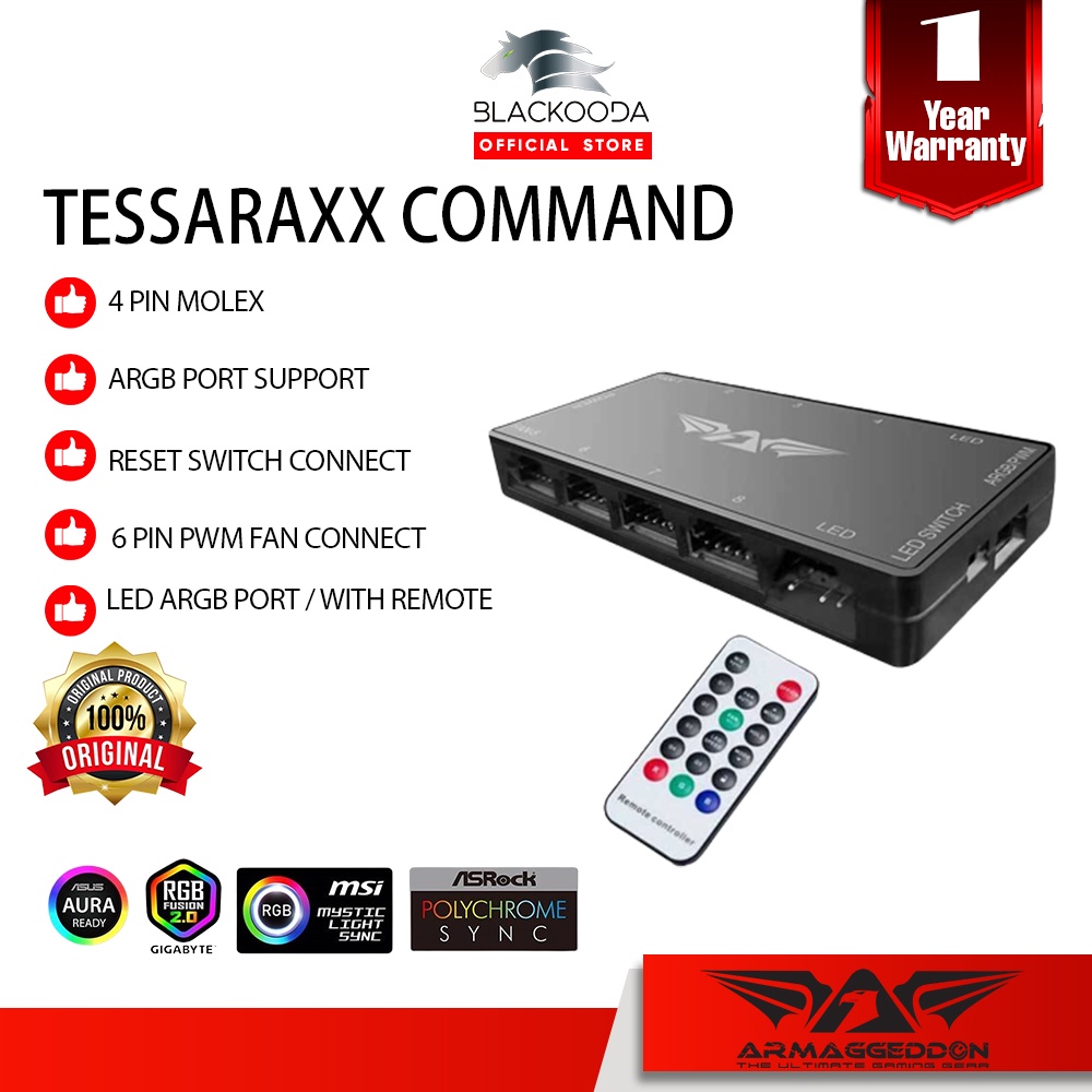 Armaggeddon Tessaraxx Command - 8.2R ARGB Controller | Compatible with ...