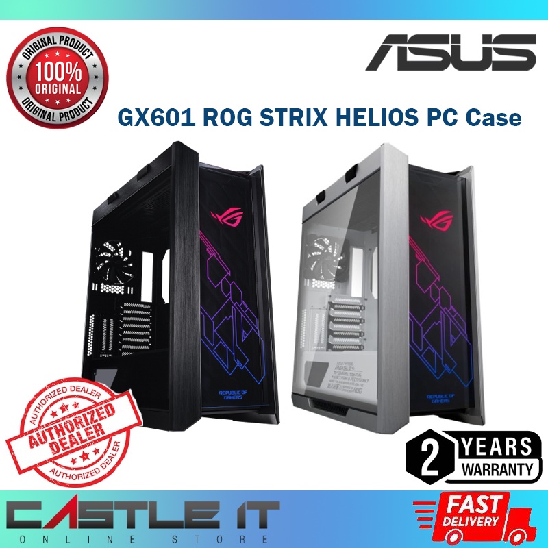 Asus GX601 ROG STRIX HELIOS Case BLACK WHITE Gaming Casing TG Chassis ...