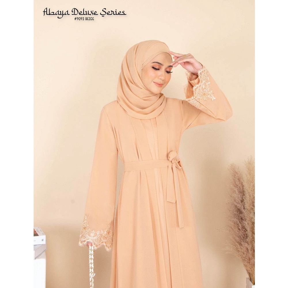 CHICCHOC l ABAYA DELUXE SERIES 9093 BAJU RAYA READY STOCK | Shopee Malaysia