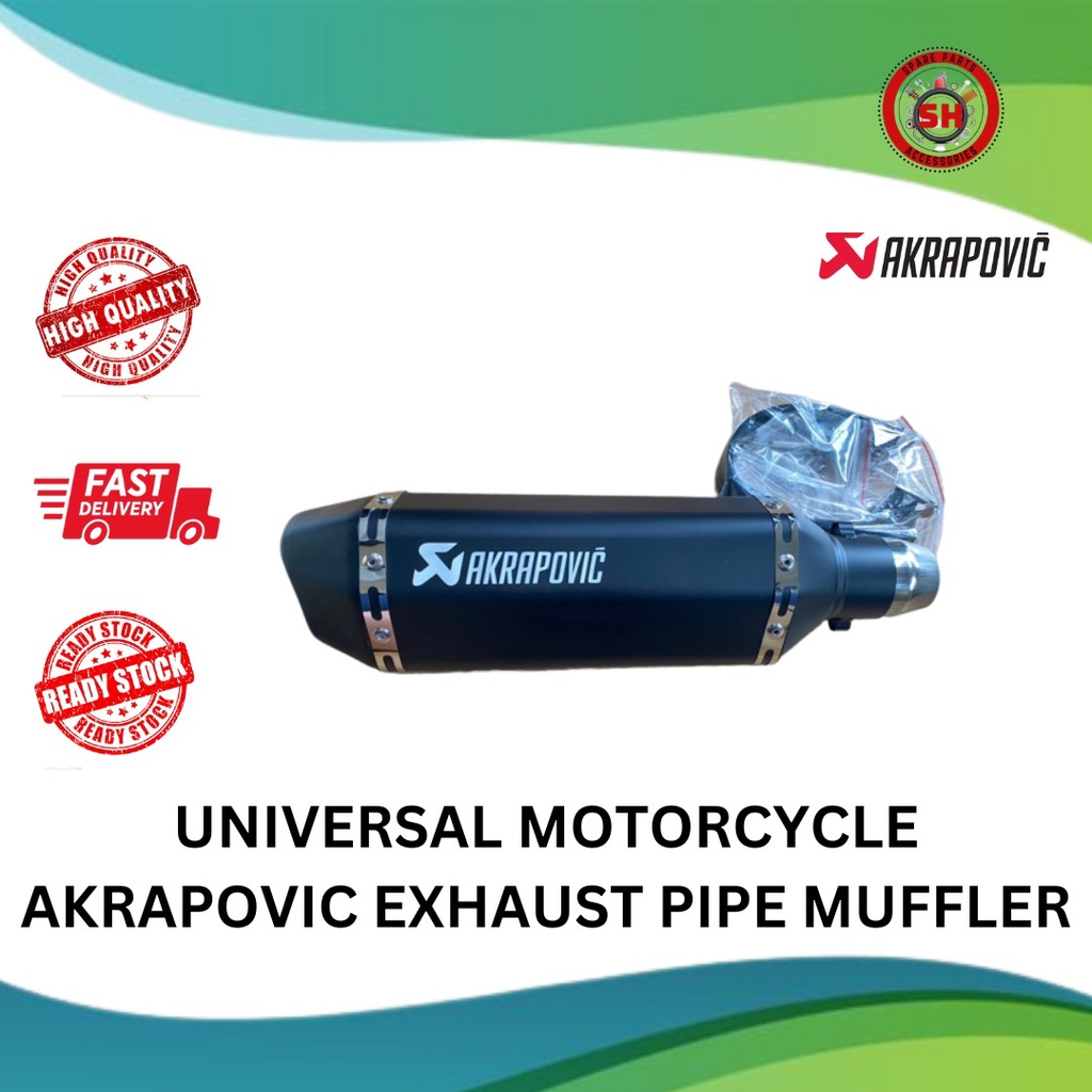 Exhaust Motor Universal Motorcycle Muffler Exhaust Pipe Akra Exhaust ...
