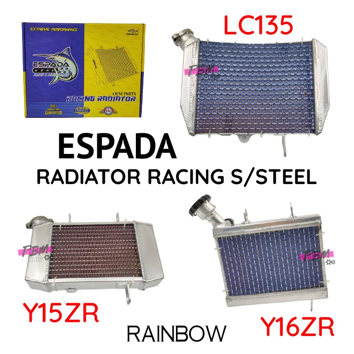 LC135/Y15ZR/Y16ZR/Y16 ESPADA Racing Radiator Coolant Tank Aluminium ...