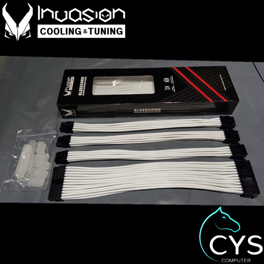 INVASION SLEEKCORD (SET) SLEEVE CABLE EXTENSION POWER SUPPLY | Shopee ...