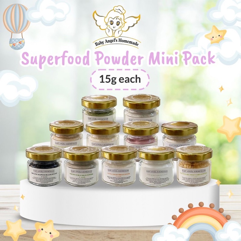 Baby Angel’s Homemade Baby food Powder 15g Mini Pack | Travel Pack ...