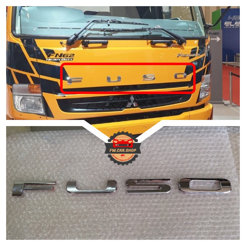 Mitsubishi FUSO Truck CHROME Front EMBLEM Stay Paste | Shopee Malaysia