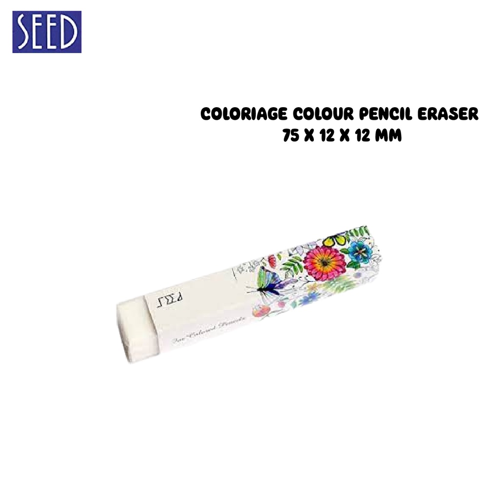 【SEED】Coloriage Colour Pencil Eraser 75 x 12 x 12mm (EP-CP1) | Shopee ...