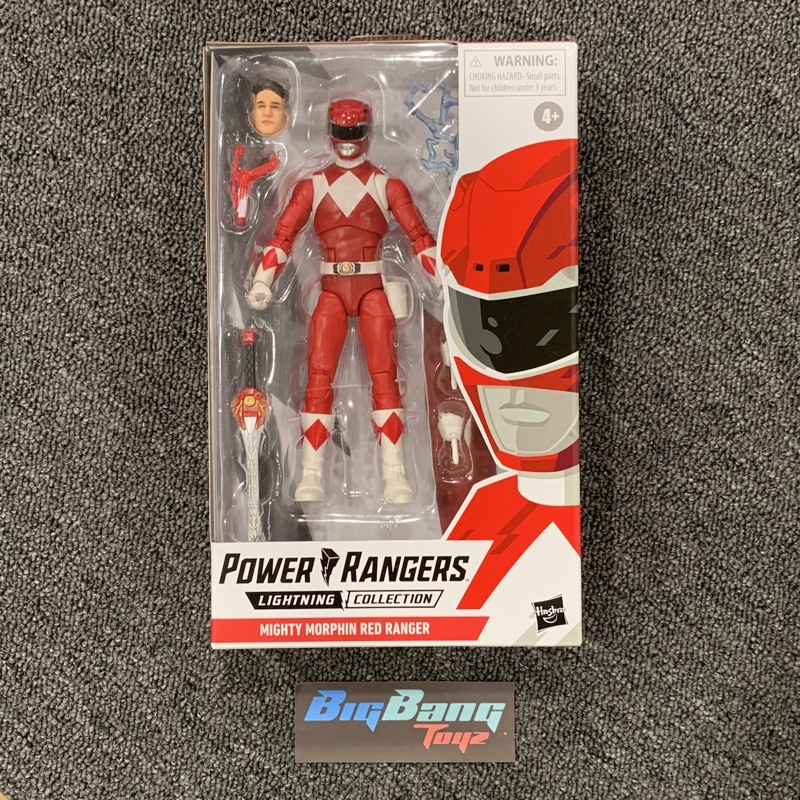 Hasbro Power Rangers Lightning Collection Mighty Morphin Red Ranger ...
