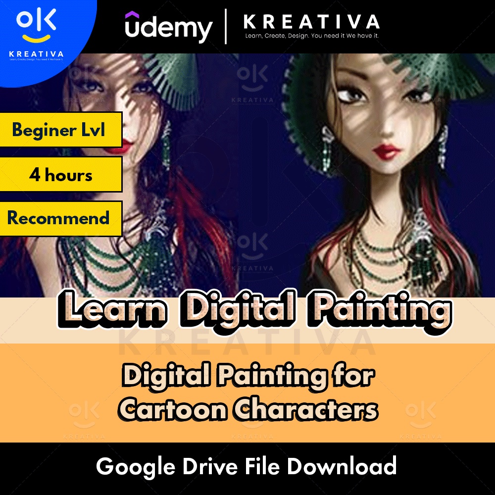 Video Course-Digital Painting for Cartoon Characters | Learn Digital ...