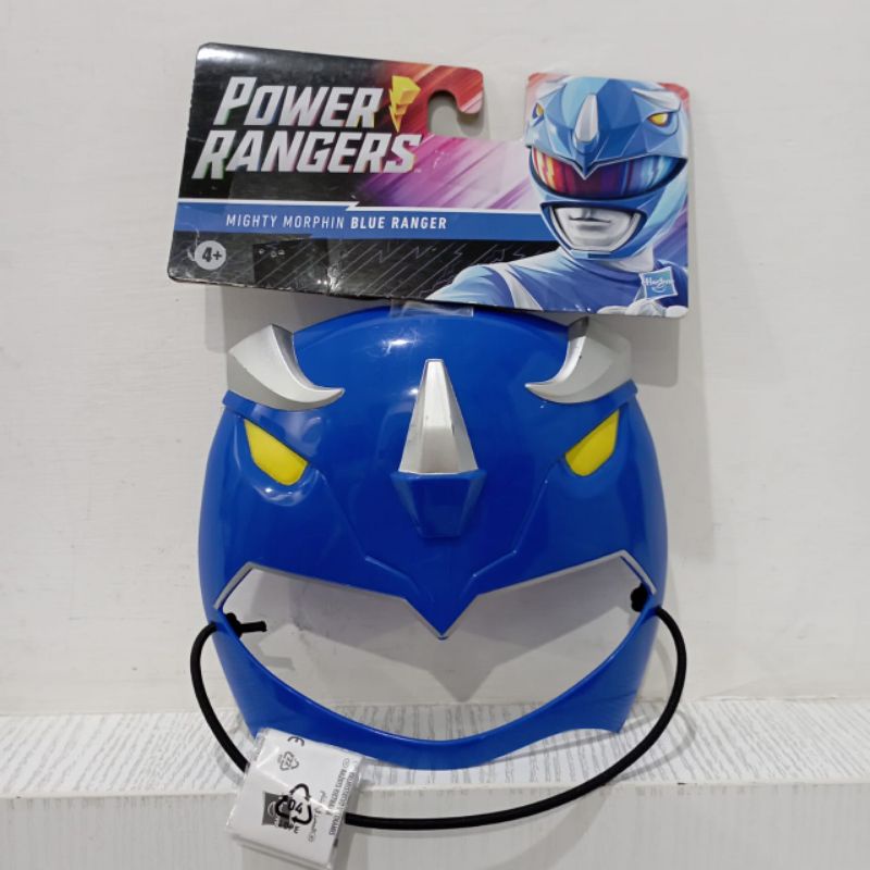 Original original hasbro power rangers blue ranger mighty morphin mask ...