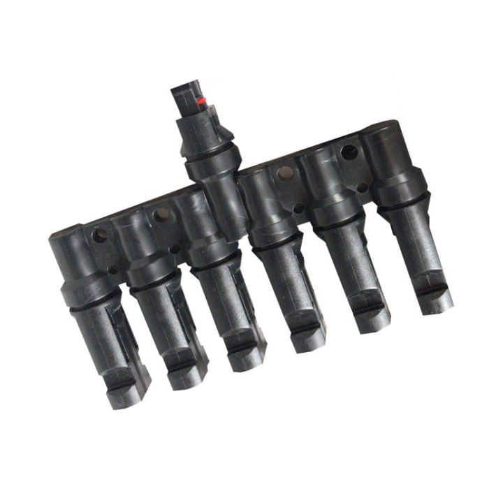 Mc4 DC Connector T6 IP67 Connector 6 in 1 Prong 6 Socket Solar Panel PV ...