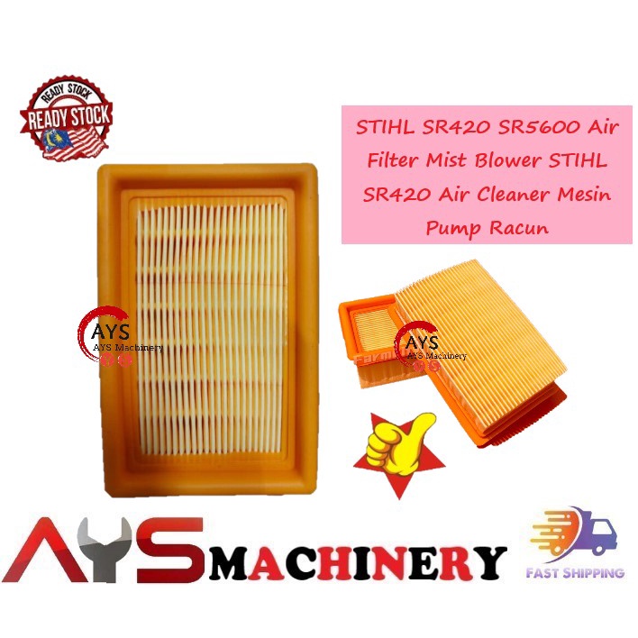 STIHL SR420 SR5600 Air Filter Mist Blower STIHL SR420 Air Cleaner Mesin ...