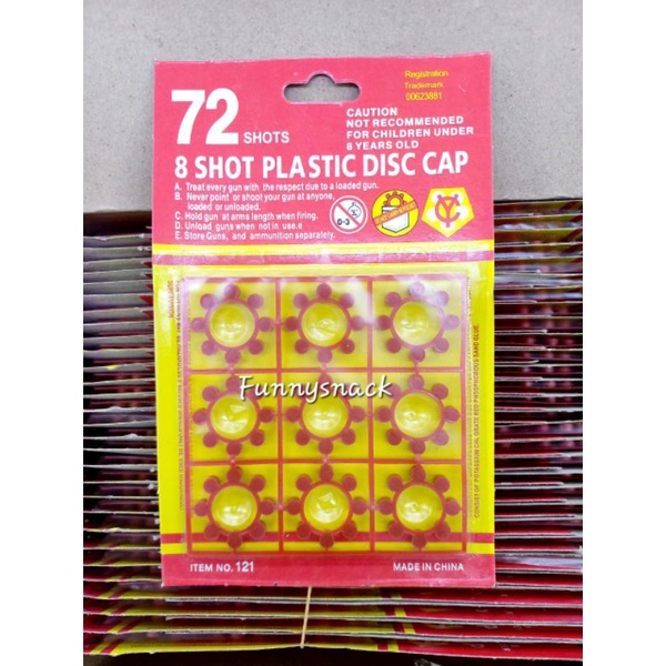Mainan 72 Shot Plastic Disc Cap | Shopee Malaysia
