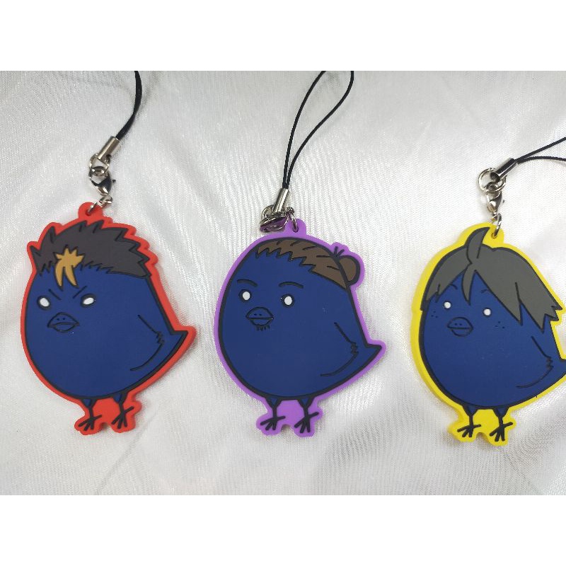 Haikyuu Karasuno Crow Rubber Strap Nishinoya Keychain Asahi Yamaguchi ...