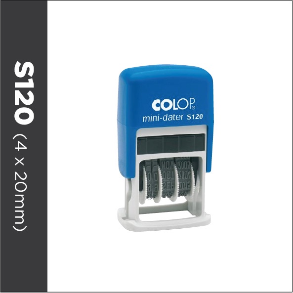SAME DAY POS * Rubber Stamp * COLOP Self Inking Stamp Mini Dater S120 | S120WD | S126 | Shopee ...