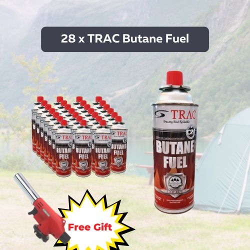 TRAC/CHEF Gas Butane Fuel 250g Canister Cartridge For Portable Gas ...