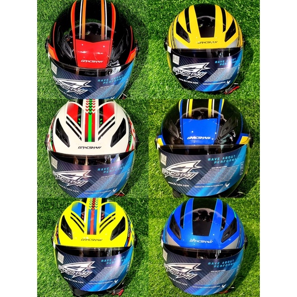 Gracshaw Helmet Graflex G666 Cruzer/ Zoopa/ Aire/ Single Visor/ Open ...