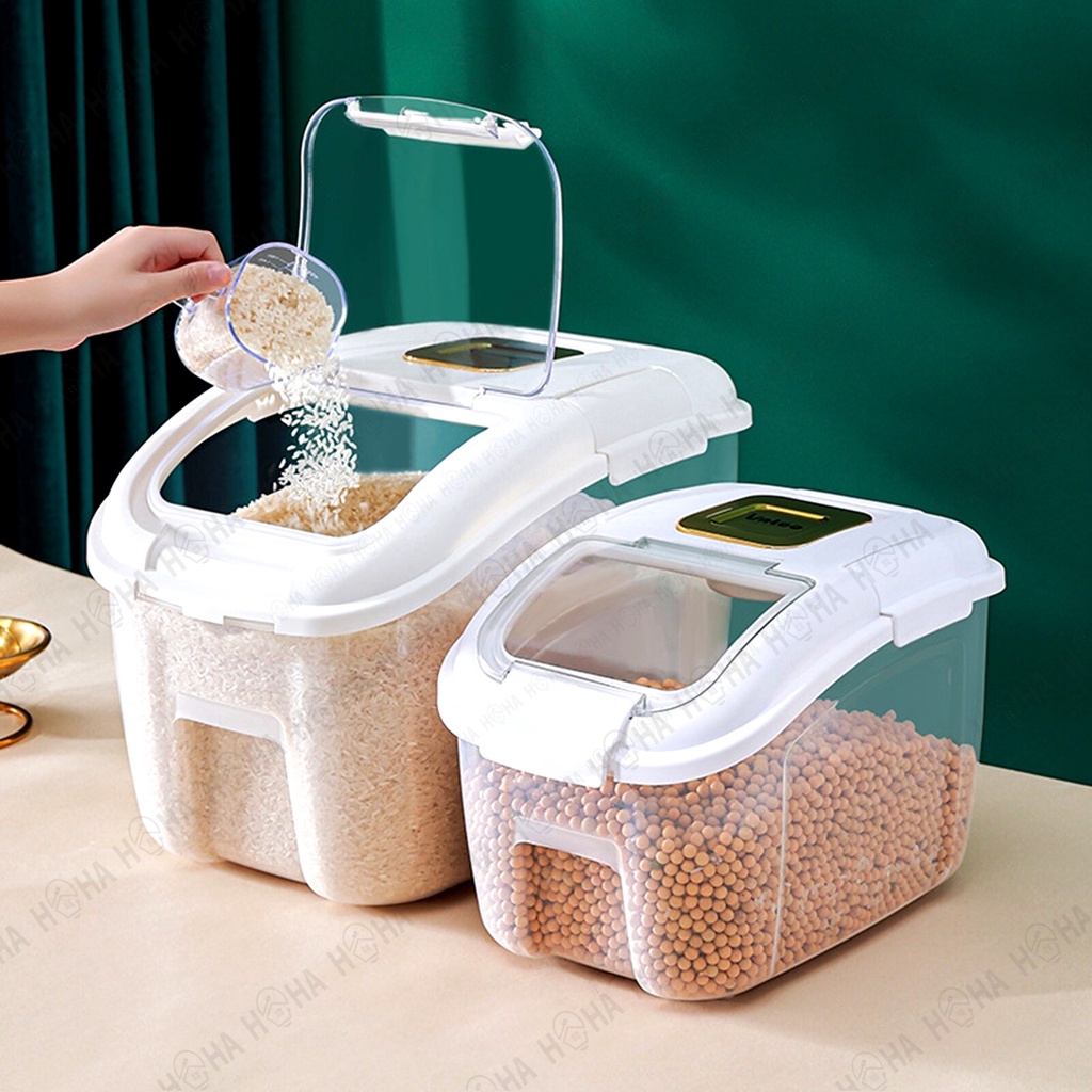 5/10KG Kitchen Rice Storage Box Rice Box Rice Bucket Moisture-proof ...