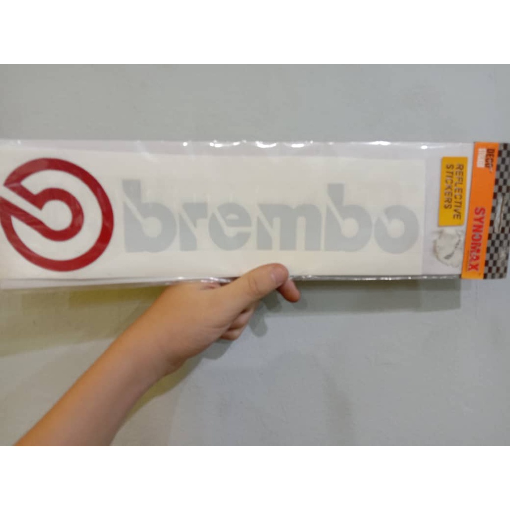 Brembo 12inchi Body Sticker Brembo Cermin Sticker Brembo Kereta Sticker ...
