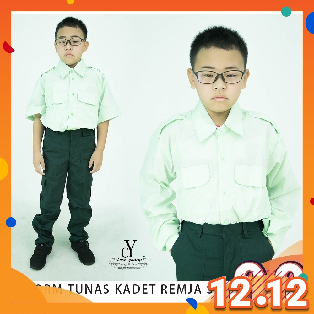 CY 2907 SCHOOL UNIFORM SHIRT TUNAS KADET REMAJA SEKOLAH / KEMEJA ...